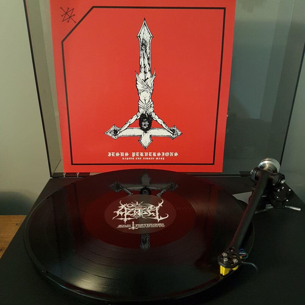 AZAZEL – JESUS PERVERSIONS LP (Werewolf Records) - Swallowed In Black